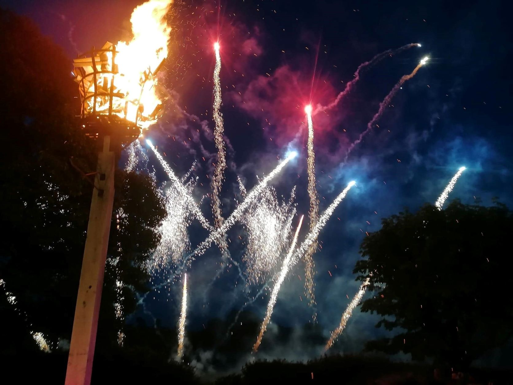 Flaming torches and fireworks marked the start of the Heathfield ...