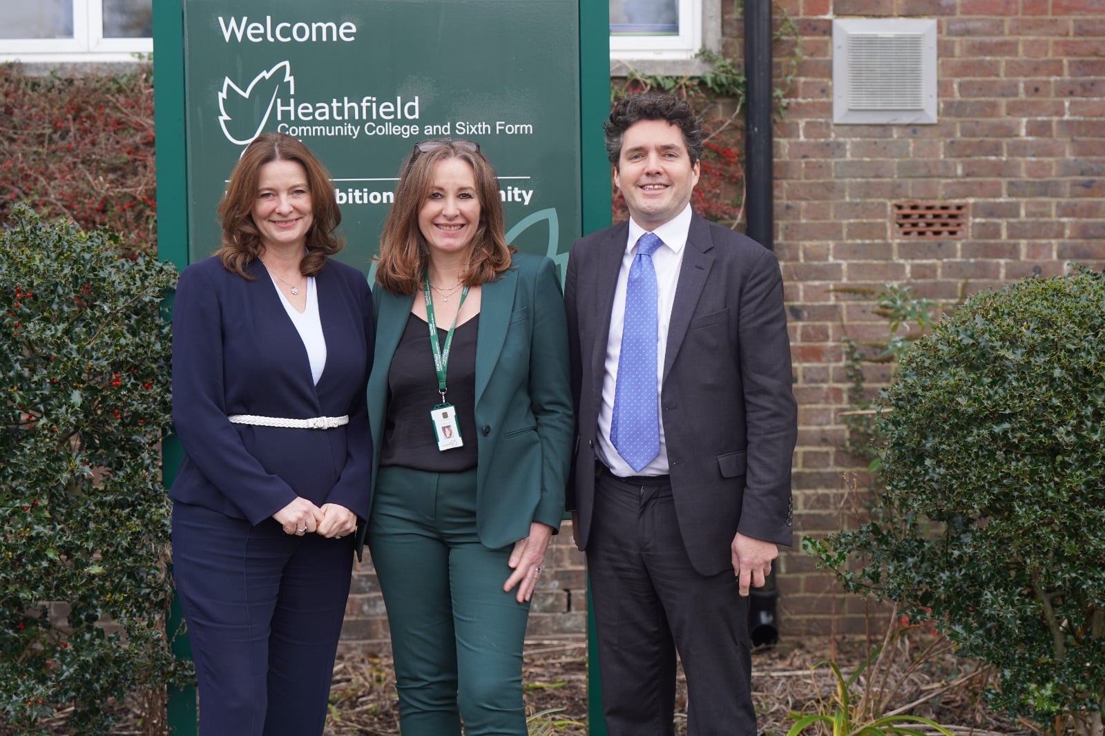Secretary of State praises Heathfield Community College on a recent ...